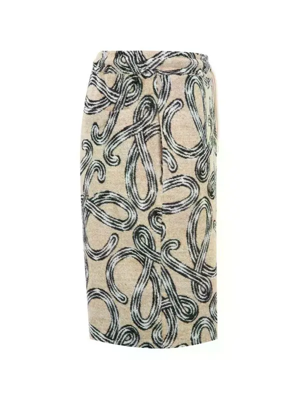 Loewe Anagram Pattern Drawstring Shorts