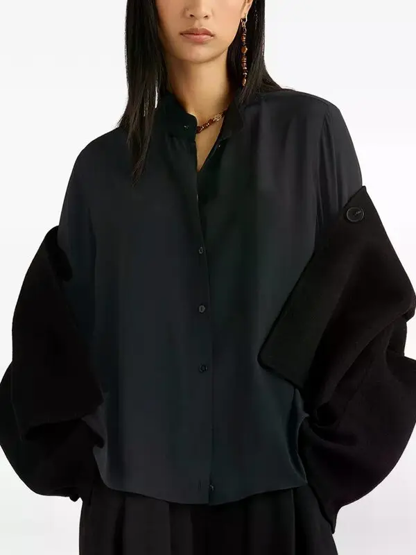 Momoni Gathered Sleeve Shirt