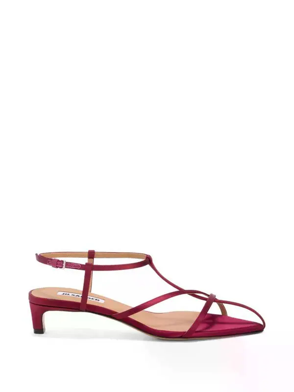 JIL SANDER Pointed-toe Sandals - Red