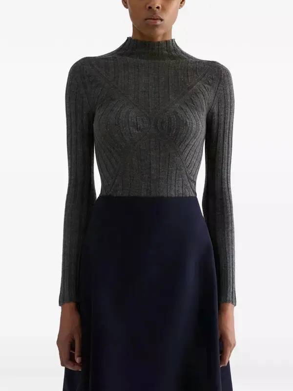 JIL SANDER High-neck Ribbed Sweater