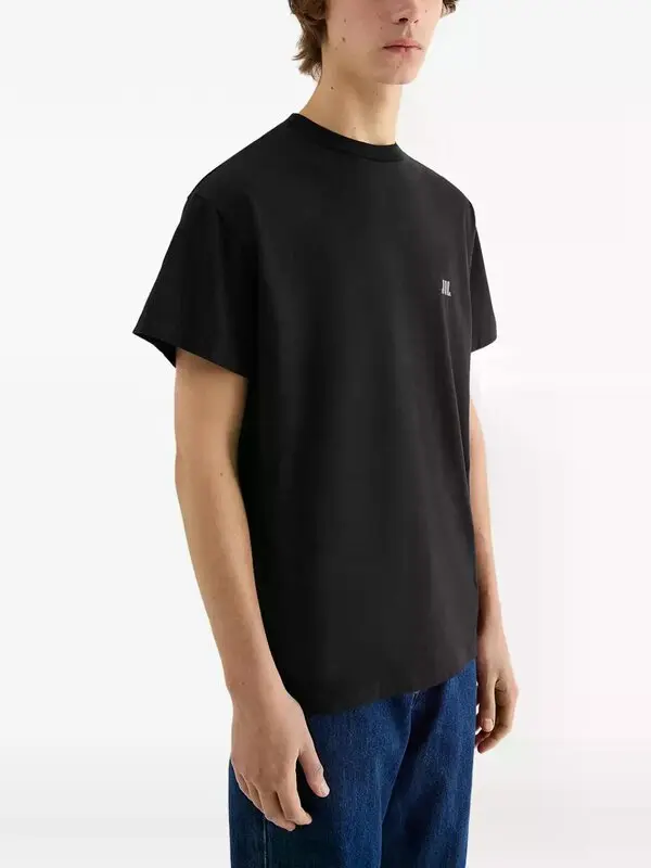 JIL SANDER Embroidered-logo T-shirt - Black