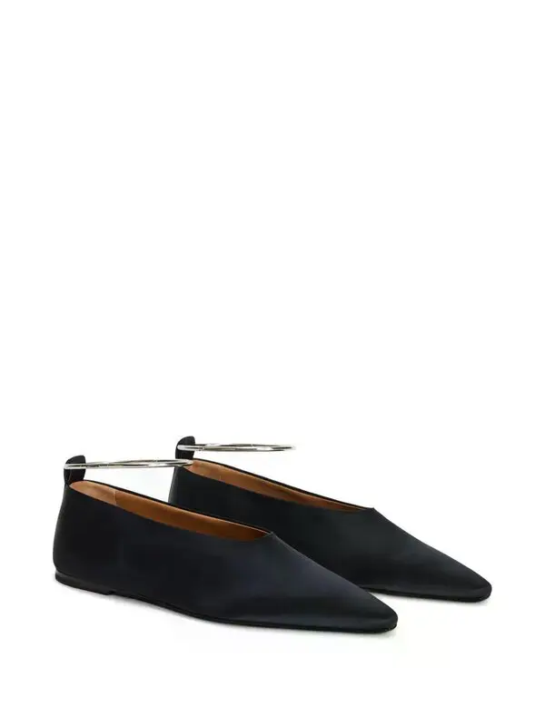 JIL SANDER Pointed-toe Ballet Flats - Blue