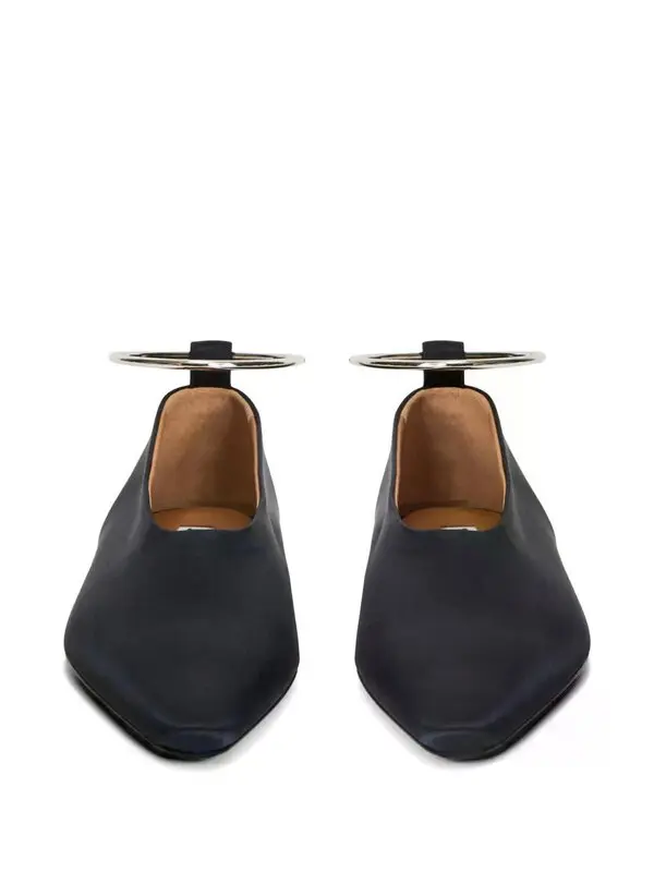 JIL SANDER Pointed-toe Ballet Flats - Blue