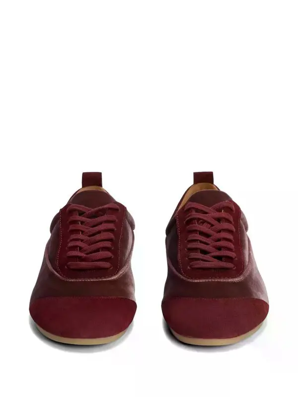 JIL SANDER Velvet Sneakers - Red