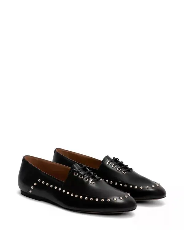 JIL SANDER Stud-embellished Ballet Flats
