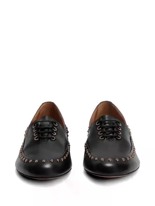 JIL SANDER Stud-embellished Ballet Flats