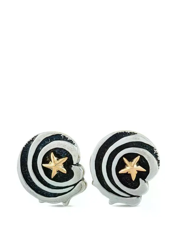 KING BABY STUDIO Eagle Star Cufflinks - Silver