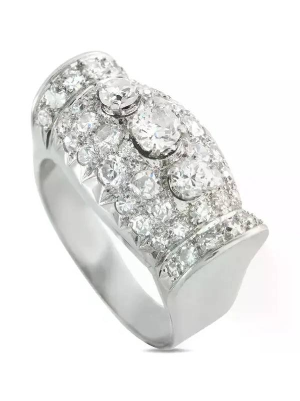 LB EXCLUSIVE 1.58 Carat Diamond Ring In 18k White Gold