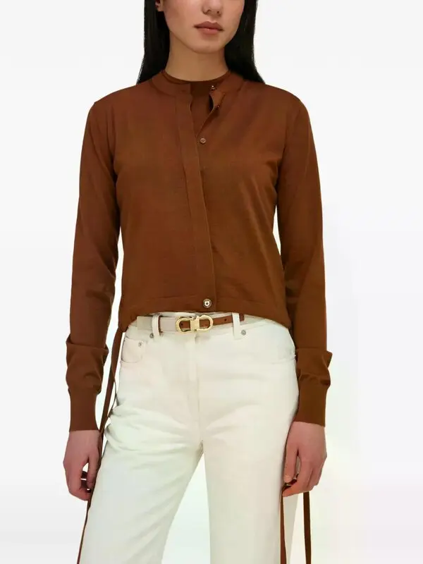 FERRAGAMO Reversible And Adjustable Gancini Belt - Neutrals