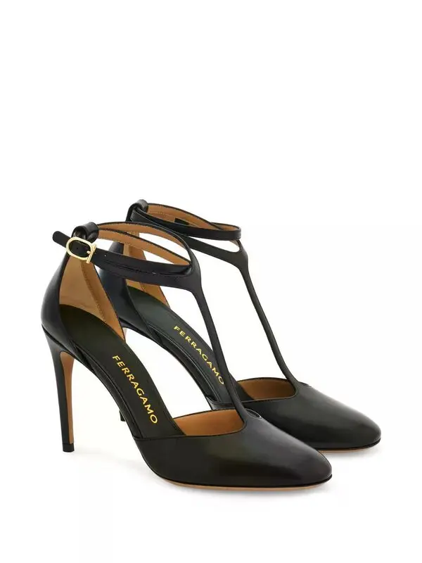 FERRAGAMO T-bar Stiletto Pumps