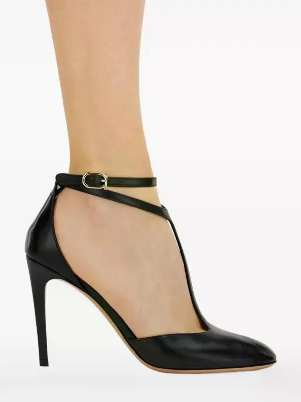 FERRAGAMO T-bar Stiletto Pumps
