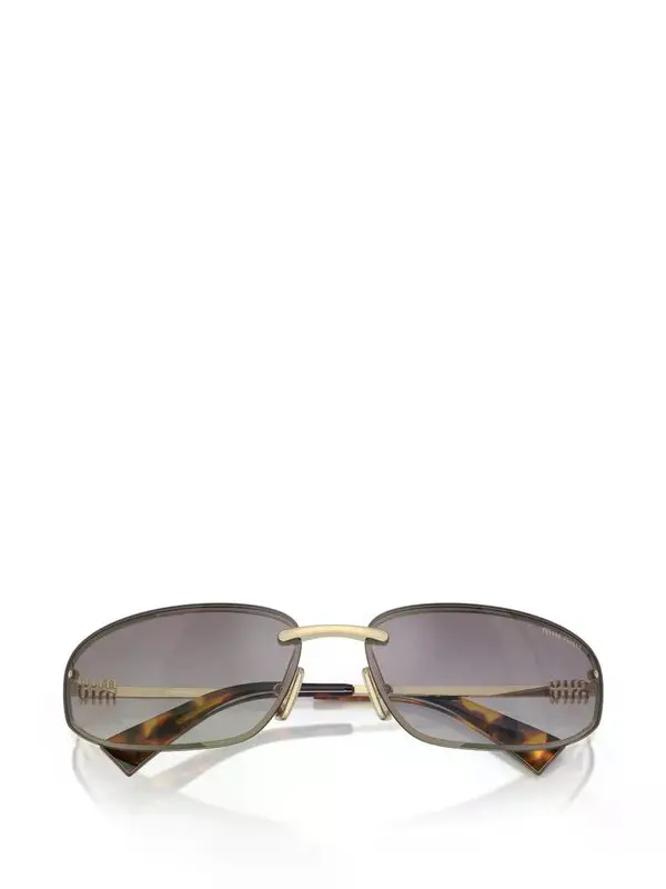 Miu Miu Rimless Geometric Sunglasses