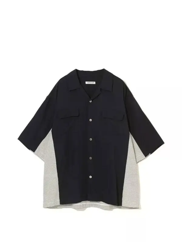 Undercover Striped Panelled Shirt