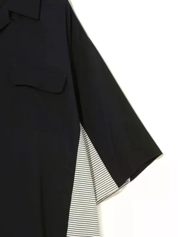 Undercover Striped Panelled Shirt