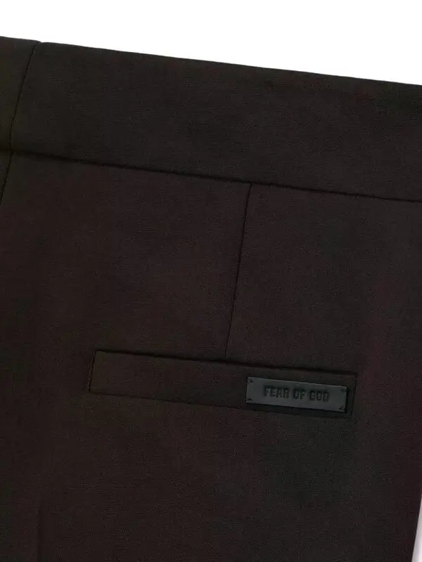 Fear Of God Pleated Flared Trousers - Brown