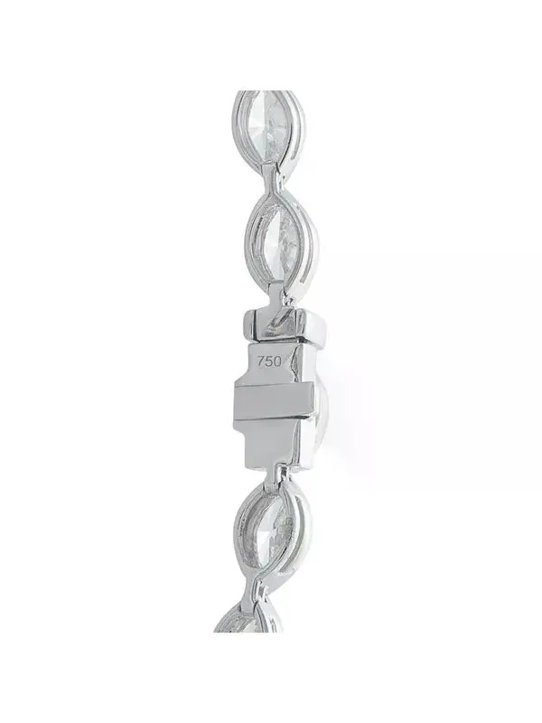 LB EXCLUSIVE 18k White Gold Diamond Necklace - Silver