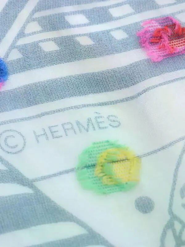 Hermès Sangles En Zigzag Scarf