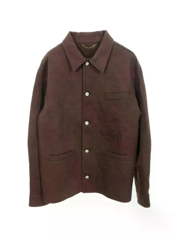LOUIS VUITTON Monogram Embossed Oversized Jacket