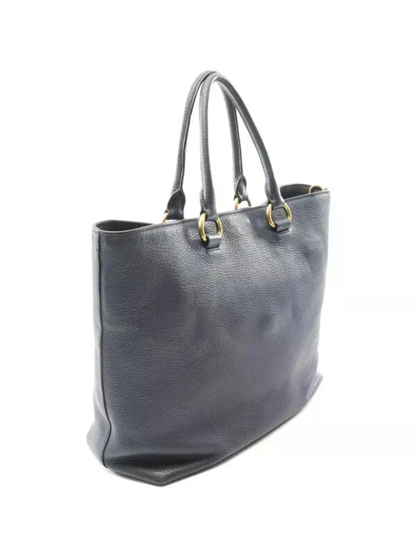 Prada Grained Leather Tote Bag