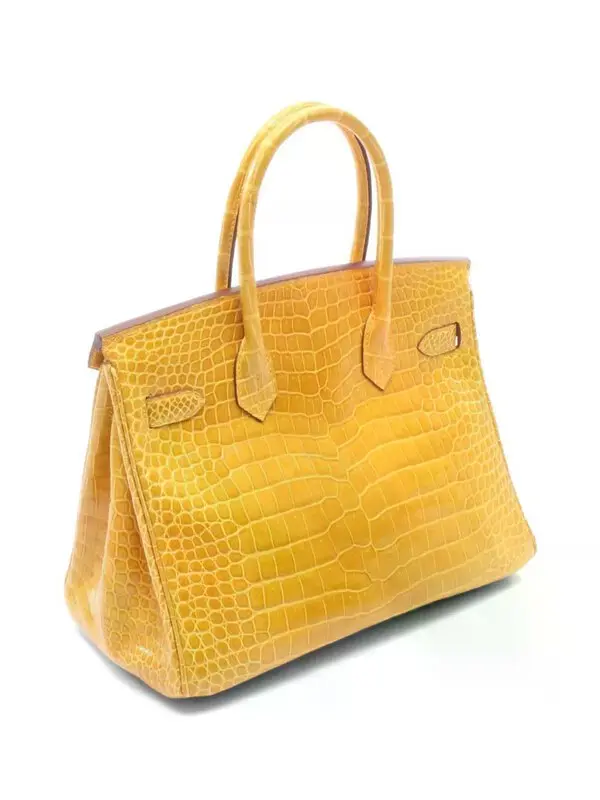 Hermès Birkin 30 Leather Tote Bag - Yellow