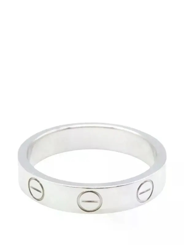 Cartier 18k White Gold Love Ring - Silver