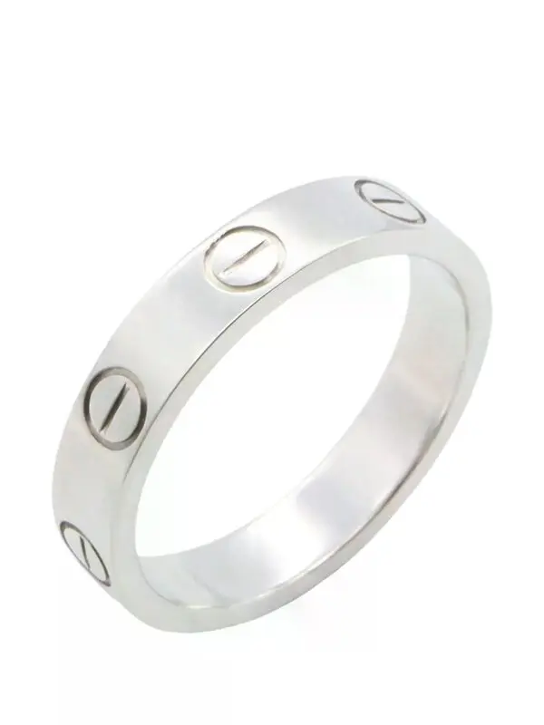 Cartier 18k White Gold Love Ring - Silver