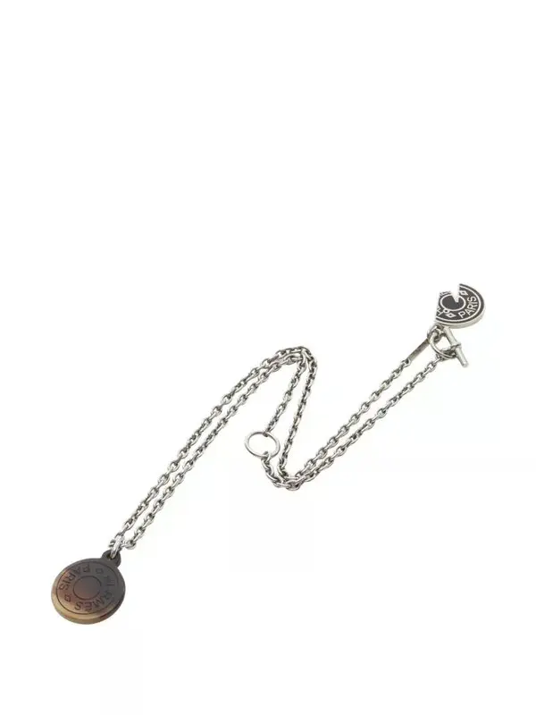 Hermès Buffalo Horn Carrousel Necklace - Silver