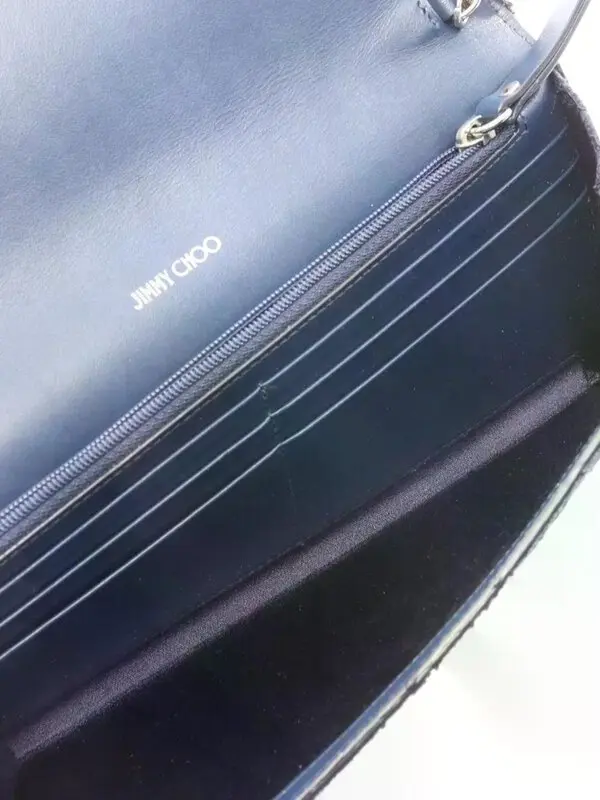 JIMMY CHOO 2010s Milla Lace Chain Wallet
