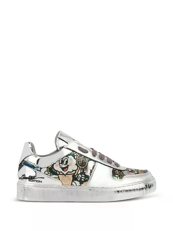 Philipp Plein 3d Ice Cream Mirror-effect Sneakers