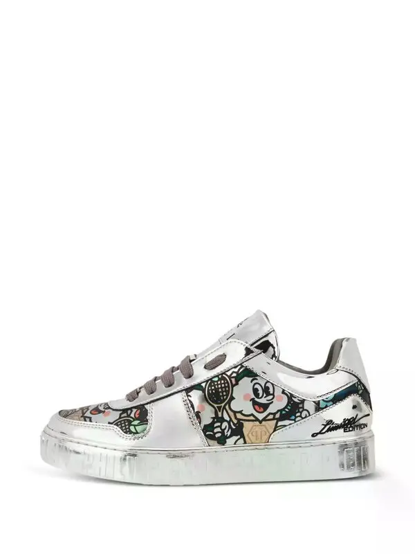 Philipp Plein 3d Ice Cream Mirror-effect Sneakers