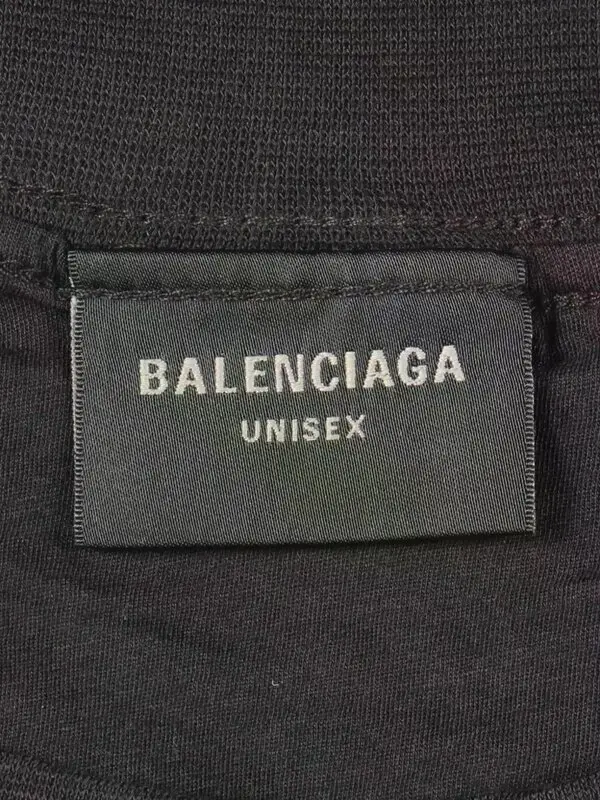 Balenciaga 2010s Inside-out Logo Print T-shirt