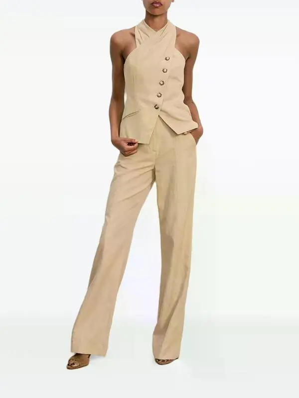 Veronica Beard Asymmetric Halterneck Top