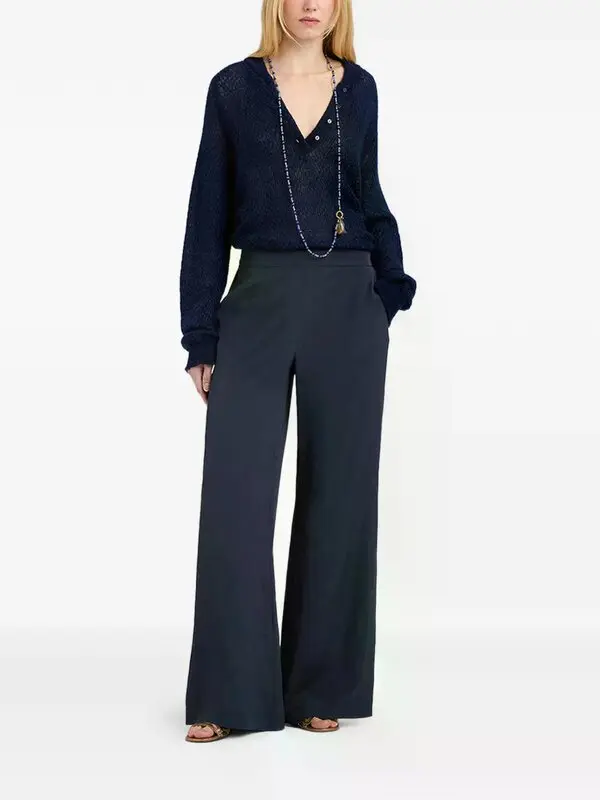 Momoni Marajo Floral-jacquard Wide Leg Trousers