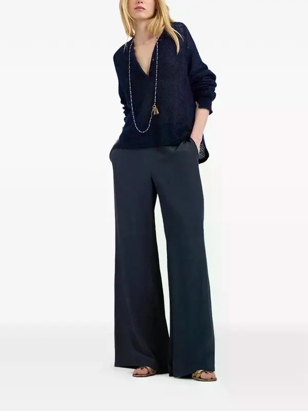 Momoni Marajo Floral-jacquard Wide Leg Trousers