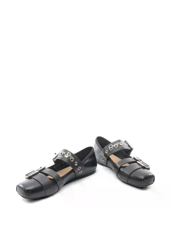Dior Punk Buckled Ballet Flats