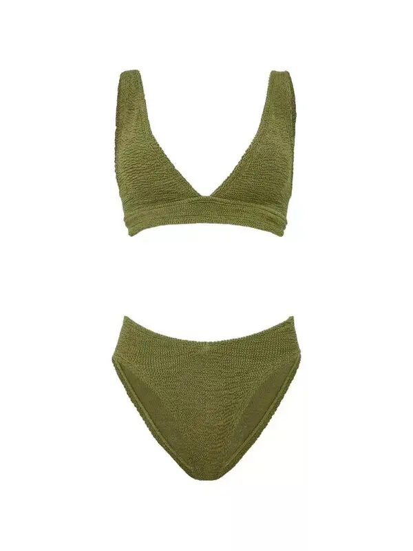 Hunza G Angel Crinkled-texture Bikini - Green