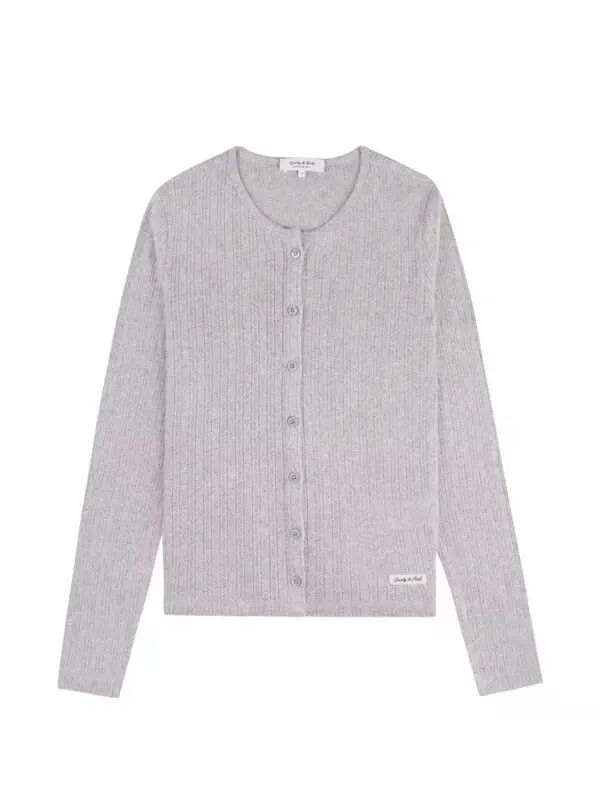 SPORTY & RICH Logo-patch Cardigan