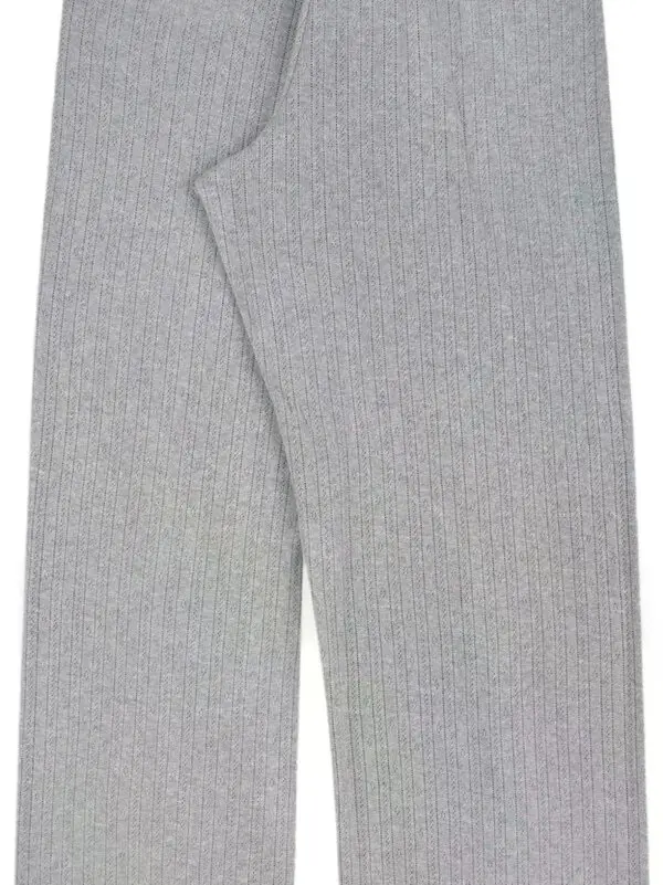 SPORTY & RICH Logo Patch Trousers - Grey