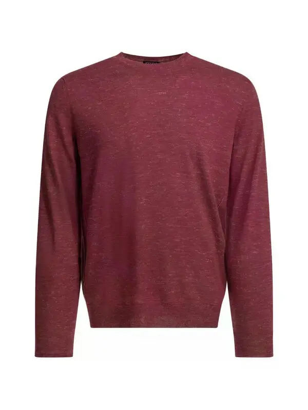 Zegna Marl Knit Crew-neck Sweater
