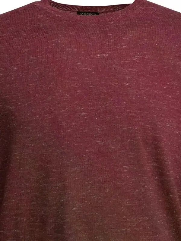 Zegna Marl Knit Crew-neck Sweater