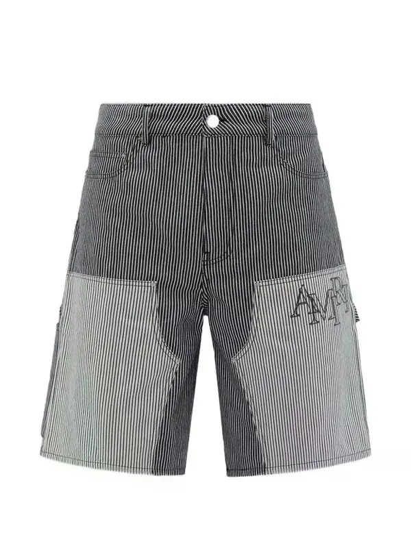 Amiri Striped Carpenter Shorts
