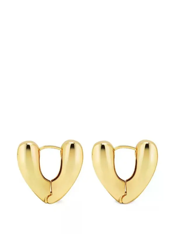 NIALAYA JEWELRY Heart Hoop Earrings - Gold