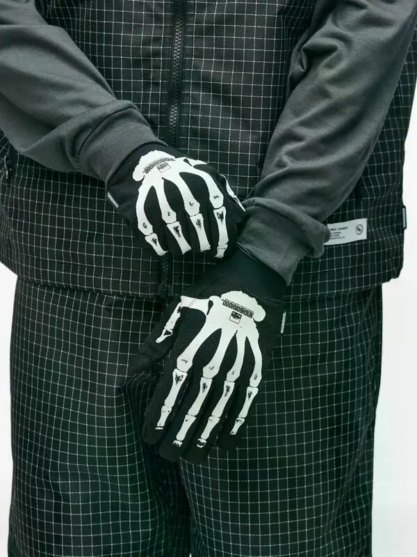 NEIGHBORHOOD Skeleton Print Gloves