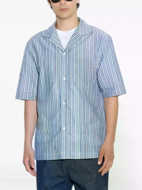 PAOLO PECORA Striped Short-sleeve Shirt