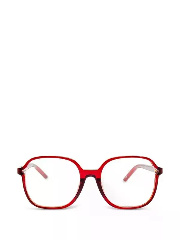 Jacquemus Berger Oversized-frame Glasses - Red