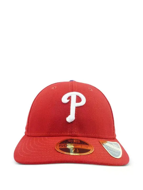 New Era Philadelphia Phillies Fitted Baseball Cap - Red