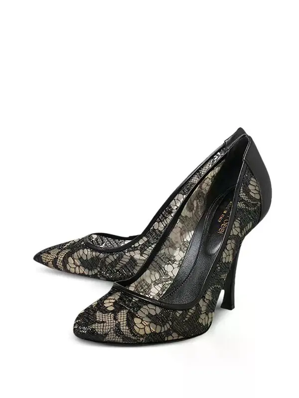SERGIO ROSSI 105mm Laced Heeled Pumps