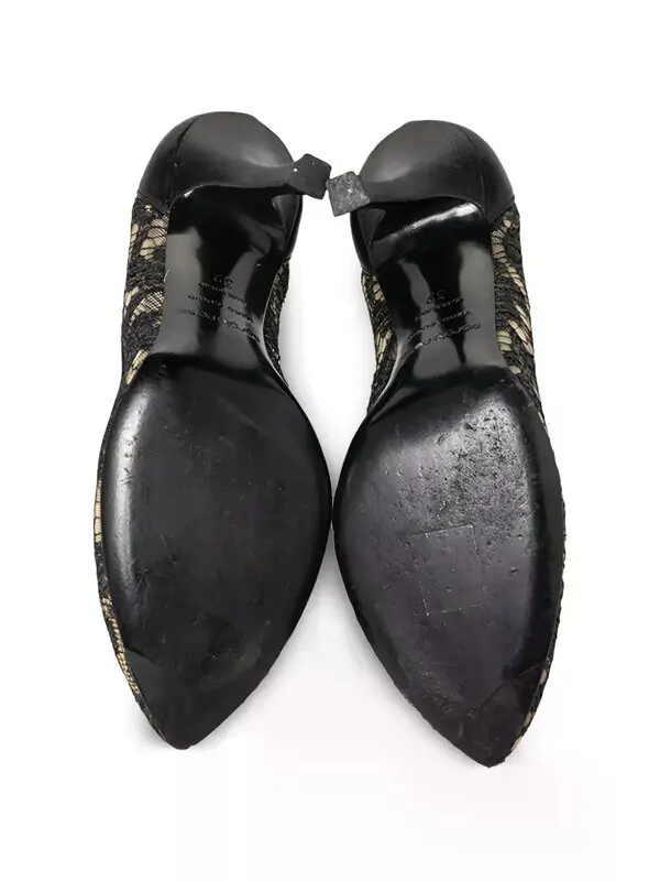 SERGIO ROSSI 105mm Laced Heeled Pumps