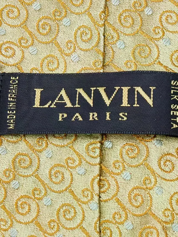 LANVIN Jacquard Silk Tie