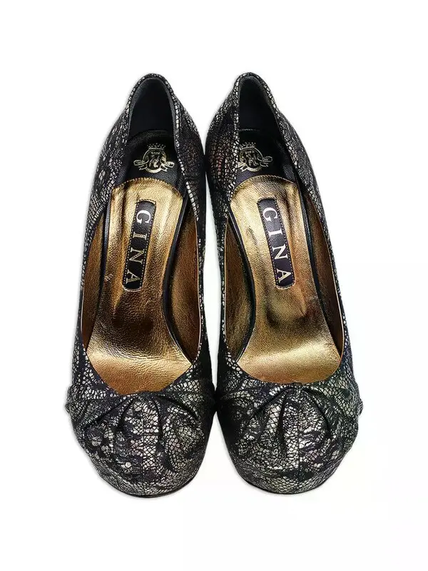 GINA Platform Heeled Pumps